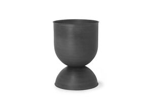 5704723028895 - - Hourglass Blumentopf medium Ø 41 x H 59 cm schwarz   dunkelgrau