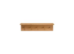 5704723286578 - Ablageregal Place Rack 75 cm lang Haken Holz