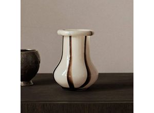 5704723318309 - Vase Riban beige 15 cm Glas mundgeblasen