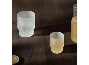 5704723323129 - Glas Ripple Small weiß 60 ml Glas 4er-Set