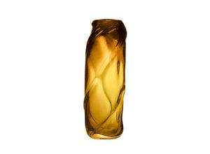 5704723262428 - Vase Water Swirl Tall orange Höhe 47 cm Glas