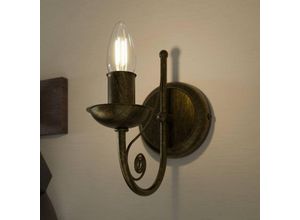 5907687422437 - Lamkur Lighting - Lamkur Donato Kerzen-Wandleuchte mit Stoffschirmen Schwarz 1x E14