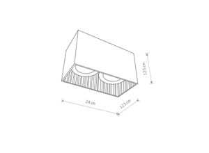 5903139938396 - Nowodvorski Lighting Downlight Groove eckig zweiflammig weiß