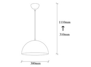 8681875547009 - Hängeleuchte Berceste 231-S silberfarben Metall Ø 30 cm