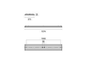 4052075185416 - Performance in Lighting Deckenleuchte SL630AB DALI+Touch 157cm weiß 4000K