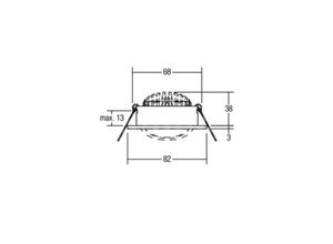 4251433918967 - 39361023 39361023 LED-Einbauleuchte LED 7 W Chrom