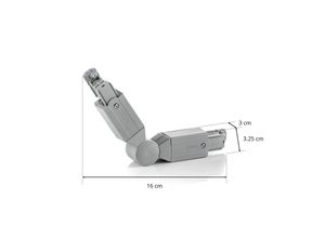 6410014507190 - GLOBAL Winkelverbinder für HV-Stromschiene Noa grau