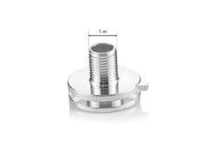 6410014501570 - GLOBAL Alunippel für Stromschienenadapter M 10 x 1