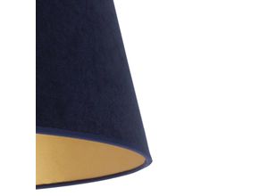 5903689185448 - Lampenschirm Cone Höhe 18 cm dunkelblau gold