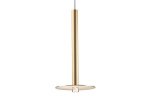 8435381473044 - Leds-c4 - Grok Candle - led Slim Deckenanhänger Kerze Satin Gold 360lm 2700K