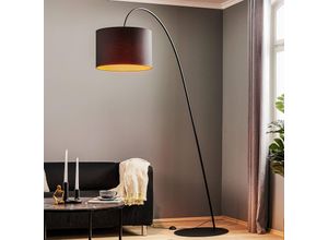 5903139496391 - Nowodvorski Lighting Bogenleuchte Alice mit schwarz-goldenem Schirm