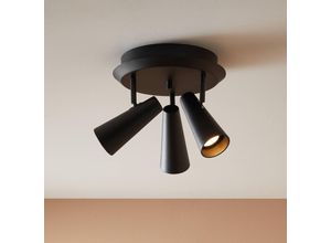 7330024600331 - Markslojd Lighting - Markslojd crest Deckenstrahler 3-flammig rund schwarz