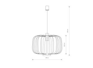 5903139694193 - Nowodvorski Lighting Hängeleuchte Allan mit Stahlstreben-Schirm