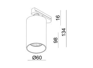 4042943157942 - 3-Phasen-Schienen-Spot Can silber Alu GU10 schwenkbar