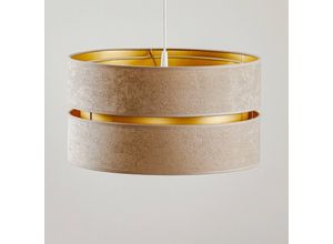 5902860189725 - Hängeleuchte Duo beige gold Ø40cm 1-flammig