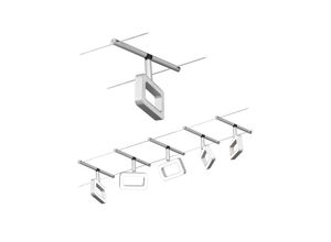 4000870944813 - CorDuo LED Seilsystem Frame Basisset 5x280lm 5x48W 3000K 230 12V Chrom matt Chrom