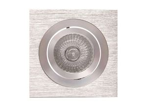 8435153900020 - Inspired Lighting - Inspired Mantra Fusion - Basico - Schwenkbares Einbaudownlight 92 cm im Quadrat 1 x GU10 Max 50 w Satin Nickel Chrom