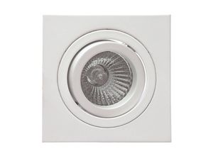 8435153900044 - Inspired Lighting - Inspired Mantra Fusion - Basico - Schwenkbares Einbaudownlight 92 cm im Quadrat 1 x GU10 Max 50 w Mattweiß