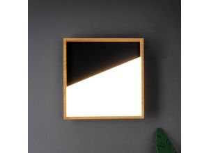 4250294321336 - ECO-LIGHT LED Wandleuchte Vista in Schwarz und Natur 37W 2450lm - black