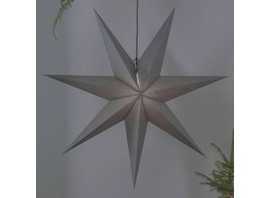 7391482032331 - Star Trading Weihnachtsstern Ozen von Star Trading 3D Papierstern Weihnachten in Grau Dekostern zum Aufhängen mit Kabel E14 Fassung Ø 100 cm