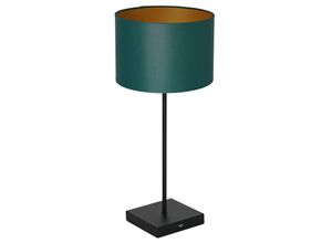 5907812629113 - Tischlampe Table schwarz Zylinder grün-gold