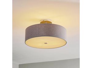 5903139653299 - Nowodvorski Lighting Deckenleuchte Viviane mit Textilschirm grau