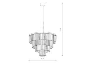 5903139761598 - Nowodvorski Lighting Hängeleuchte Cristal transparent silber Ø 71 cm