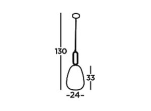 5053423174549 - Searchlight Elixir 1 Light Ribbed Glass Anhänger Klarglas Satin Nickel