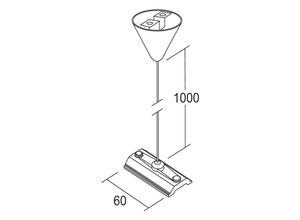 8019163111494 - Abhängung starr 1m für 3-Phasen-System LKM