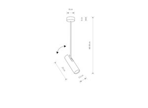 5903139648899 - Nowodvorski Lighting Deckenstrahler Eye Super Höhe 58 cm weiß