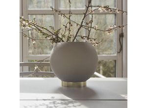 5704444073051 - Blumentopf Globe Ø 17 cm graubraun Aluminium Stahl