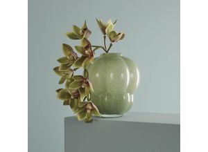 5704444091413 - Vase Uva Glas grün Ø 26 cm Höhe 28 cm mundgeblasen