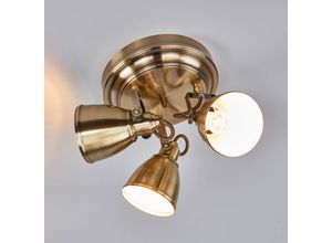 7330024521353 - Markslojd - fjlbacka - 3 Light Indoor Ceiling Spotlight Cluster Antik E14