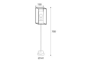 8021035015175 - Moretti Luce Wegeleuchte Cubic³ 3370 messing antik opal