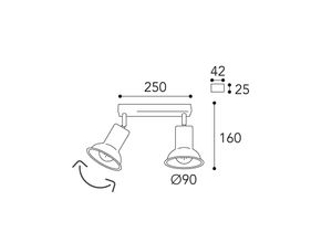 8021035015618 - Moretti Luce Deckenlampe Genziana 1412E27 2-flg messing antik