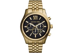 4051432748301 - Chronograph MICHAEL KORS LEXINGTON MK8286 Armbanduhren goldfarben Herren Hochzeitsmode Quarzuhr Armbanduhr Herrenuhr Stoppfunktion Edelstahlarmband