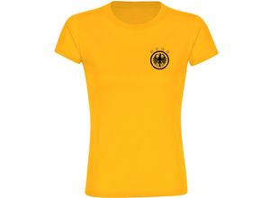 4068859265014 - multifanshop Damen T-Shirt - Deutschland - Adler Retro - Druck schwarz - Frauen
