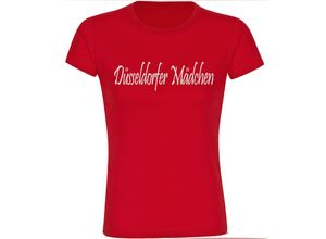 4068859150792 - multifanshop Damen T-Shirt - Düsseldorf - Düsseldorfer Mädchen - Druck weiß - Frauen