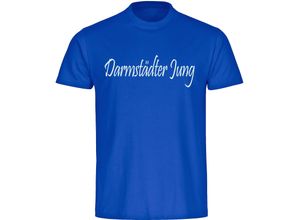 4068859061869 - multifanshop Herren T-Shirt - Darmstadt - Darmstädter Jung - Druck weiß - Männer