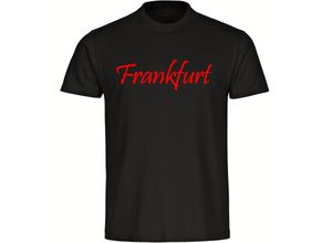 4068859158217 - multifanshop Kinder T-Shirt - Frankfurt - Schriftzug - Druck rot - Kind