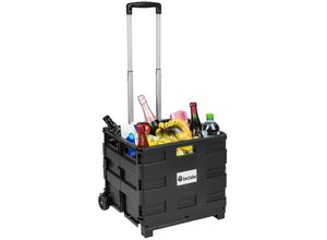 4260473664079 - tectake® Einkaufstrolley klappbar mit Teleskopgriff 46 l