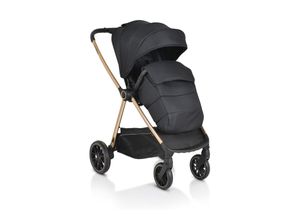 3800146236014 - Kinderwagen 2 in 1 Hydra Babywanne Sportsitz Fußabdeckung Moskitonetz schwarz