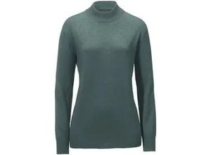 4061389228672 - Stehbund-Pullover Modell Sabrina Seide Kaschmir grün 38