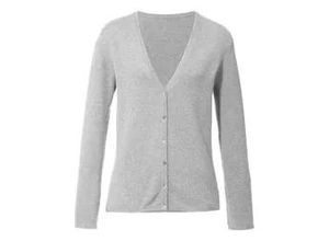 4061389228931 - Strickjacke aus 100% Premium-Kaschmir Modell Cora Cashmere grau 36