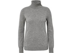 4061389232662 - Rollkragen-Pullover aus 100% Premium-Kaschmir Cashmere grau 40