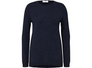 4061389232433 - Rundhals-Pullover aus 100% Premium-Kaschmir Cashmere blau 36