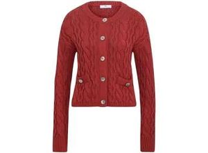 4065691704084 - Strickjacke Rundhals-Ausschnitt rot 44