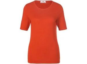 4065691319271 - Rundhals-Pullover aus Seide Kaschmir Seide Kaschmir orange 42