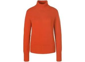 4065691322851 - PETER HAHN Damen Strickrollkragenpullover - Cashmere orange