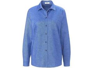 4061389285316 - Bluse Hemdkragen blau 36